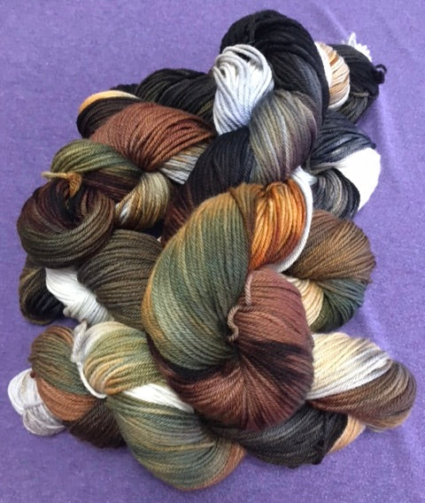 CALICO DRAGON: 100% Organic Merino Worsted Yarn, Hand Painted ...